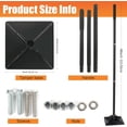 Steel Tamper, 8'' x 8'' Garden Ground Tamper Tool, Durable Steel ...