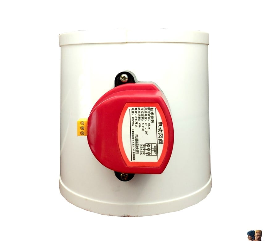 220V PVC air damper valve air ventilation valve electric air duct value ...