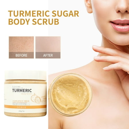 Jienlioq Turmeric Body Scrub, Revitalizing Exfoliating Scrub, Cellulite ...