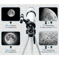 Telescope 80mm Aperture 600mm, Portable, Astronomical High Transmission ...
