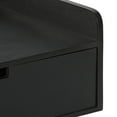 Kate and Laurel Kitt Modern Floating Wall Shelf Side Table with Drawer, 18" x 12" x 6.5", Black ...