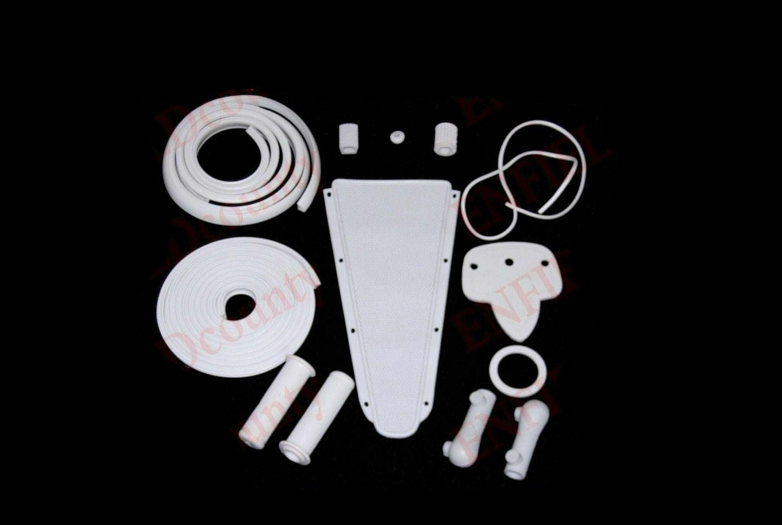 Vespa Complete Body Rubber Kit Grey Colour VBB VNB Sprint Super ...
