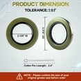 4Pack 2.125"ID x 3.376"OD Double Lip Grease Seal with 10 Cotter Pins ...