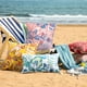Phantoscope Outdoor Waterproof Floral Printed Decorative Throw Pillow ...