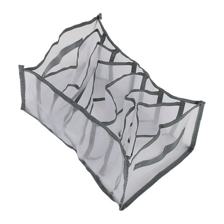 Washable Foldable Clothes, Foldable Fine Mesh 7 Grid Clothes Organizer ...