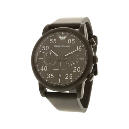 Emporio Armani Men's Sport AR11133 Black Leather Japanese Quartz ...