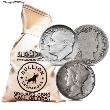 90% Silver Coins - $1,000 Face Value Bag - Walmart.com
