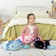 MaoGoLan 23.5" Giant Axolotl Stuffed Animals with 3 Babies Inside Large ...
