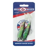 Luck E Strike Mirror Image Shad, 3" Black, 2 Pack - Walmart.com