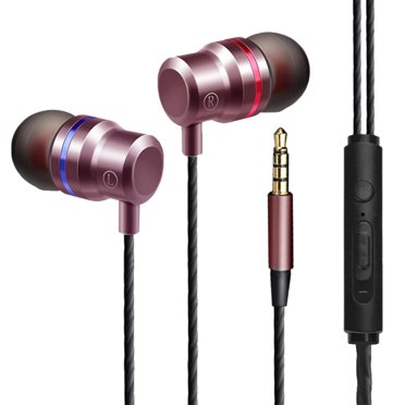 High Quality Sound Universal In-ear Earphones In Black - Walmart.com