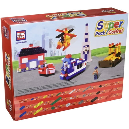 Brictek Building Bricks Super Pack 800 Pieces - Compatible With All ...