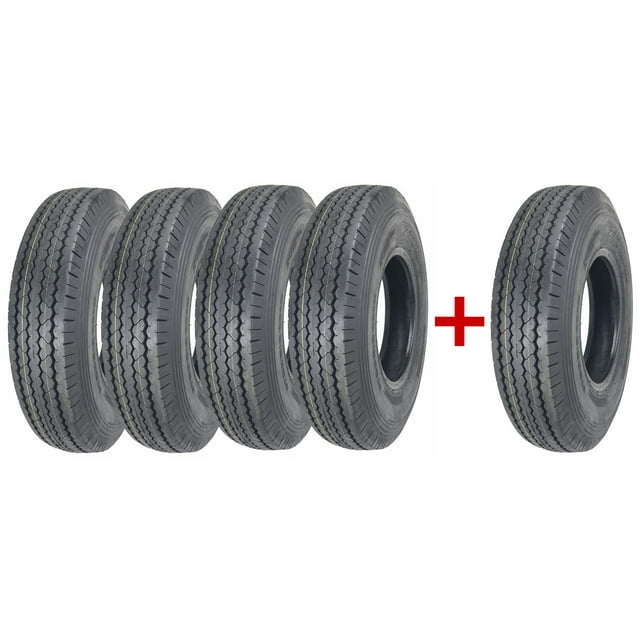 5 New Zeemax Heavy Duty Trailer Tires ST205/90D15 / 7.00-15 Bias 10 PR ...