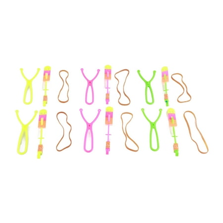 6PCS Slingshot Flying Toys with LED Lights Practical Ability Exercise ...