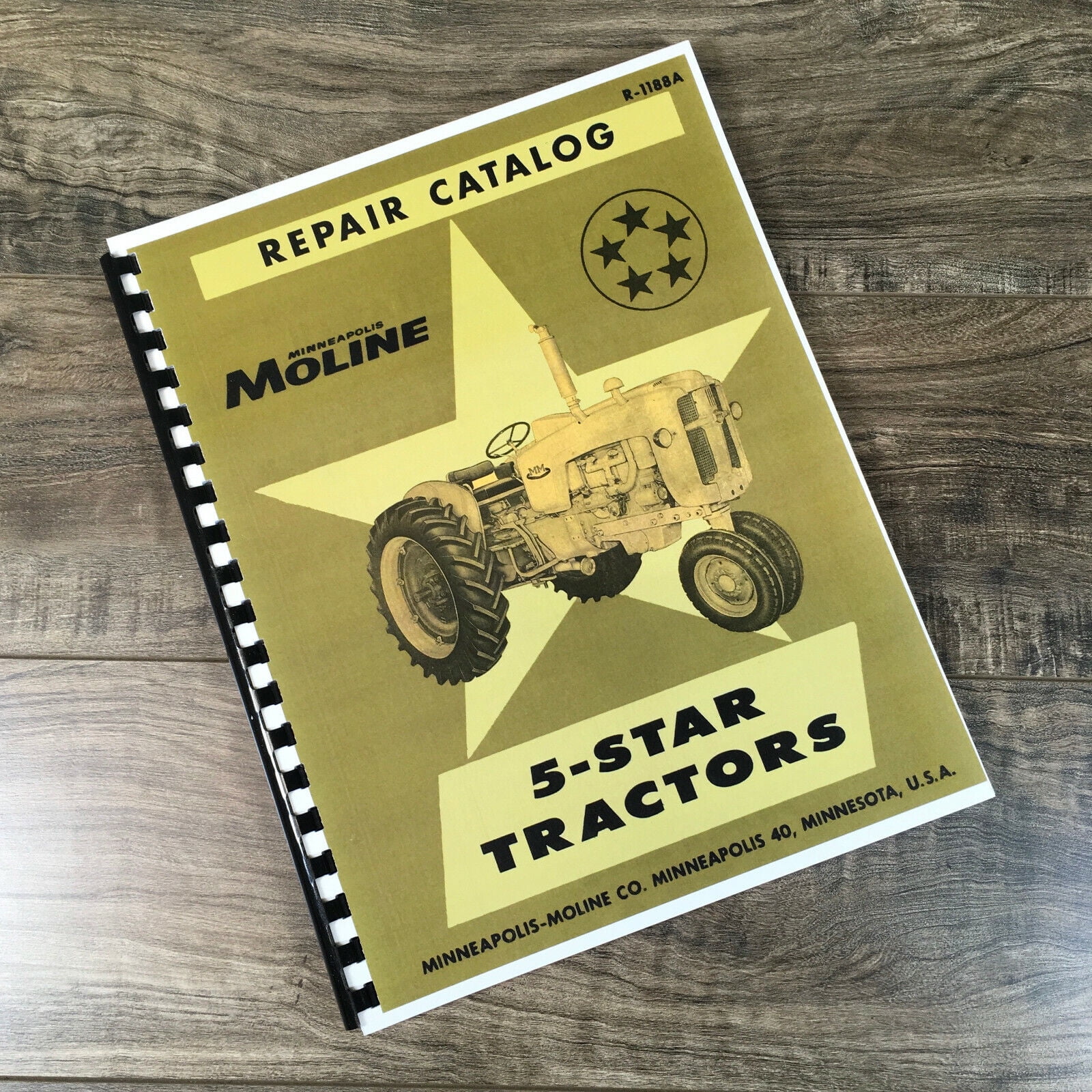 MINNEAPOLIS MOLINE 5 STAR TRACTOR PARTS MANUAL CATALOG BOOK ASSEMBLY ...