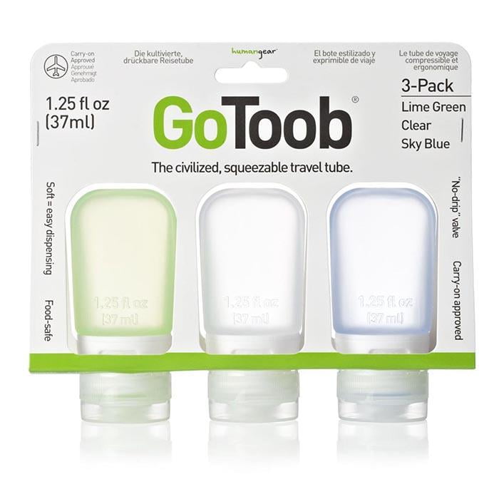 GoToob, 3-Pack, Small (1.25oz), Clear/Green/Blue - Walmart.com ...