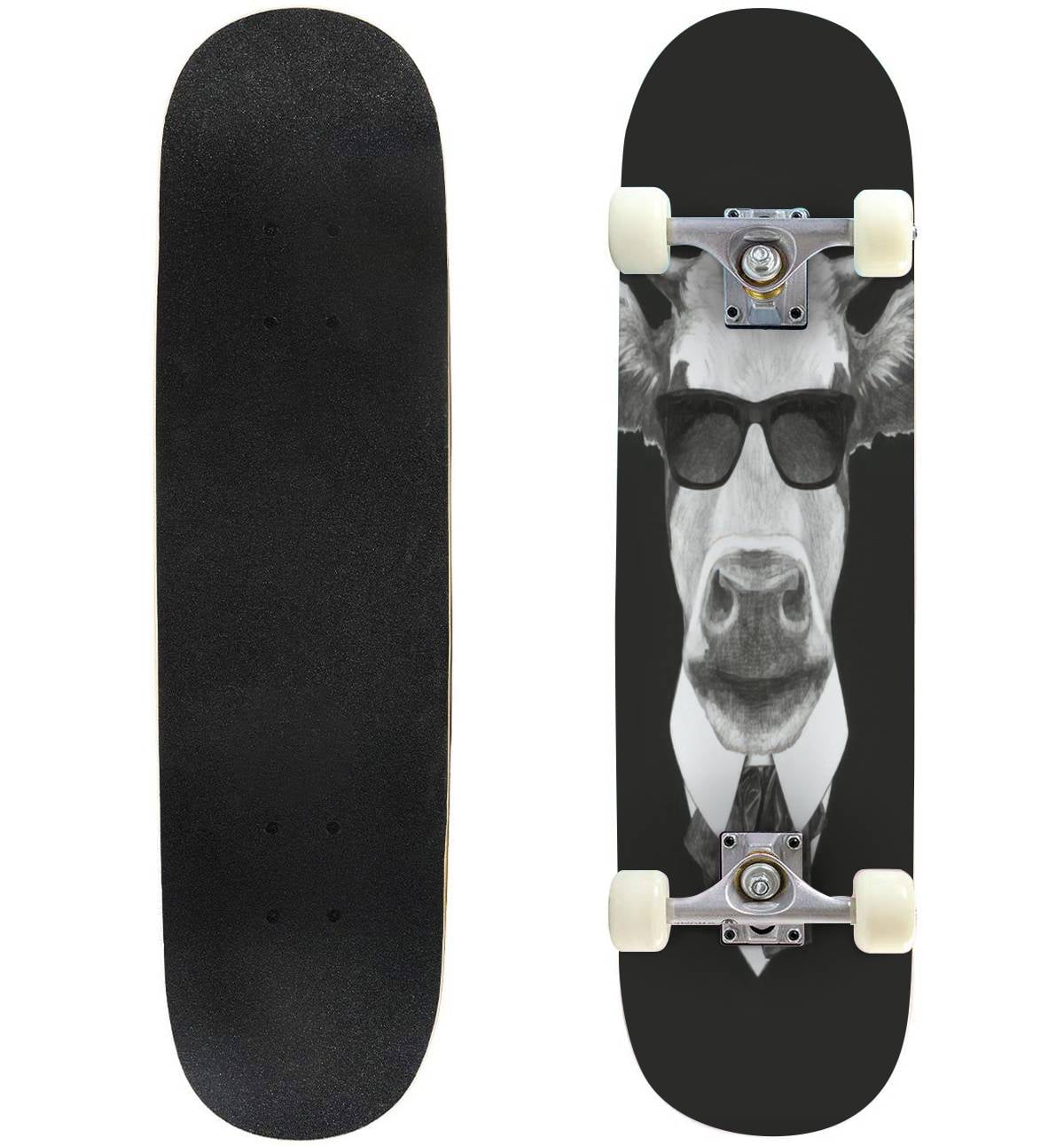 portrait of cow in suit hand drawn isolated Outdoor Skateboard ...