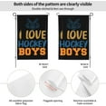 28x40 I Love Hockey Boys Garden Flag Double Sided Yard Banner Gift ...