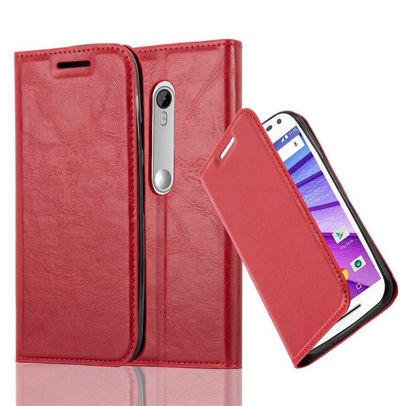 Cadorabo Case for Motorola MOTO G3 cover - with Magnetic Closure, Stand ...
