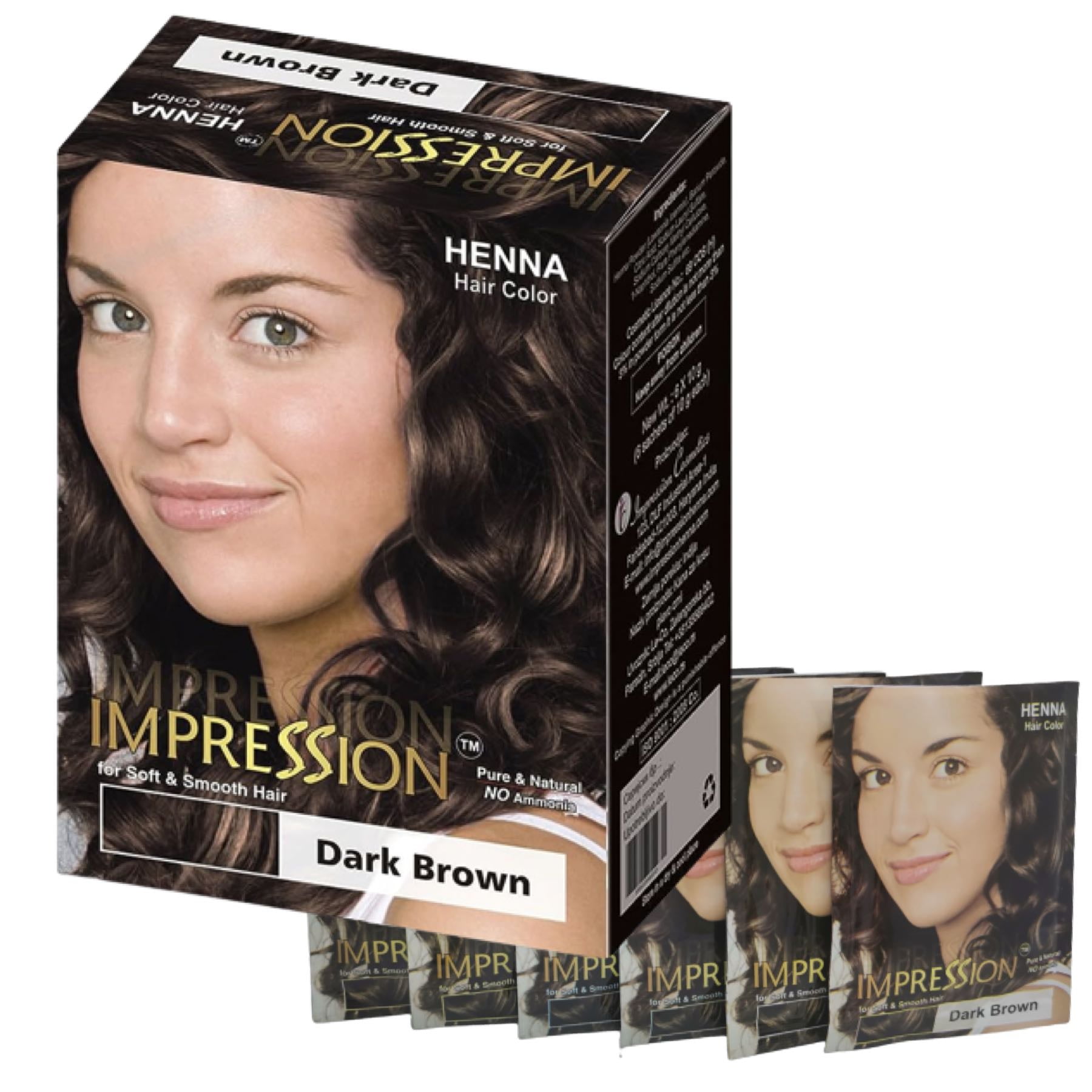 Henna Natural Tinte Cabello 6 Sobres Sin Amoníaco Sin Parabenos Cubre ...