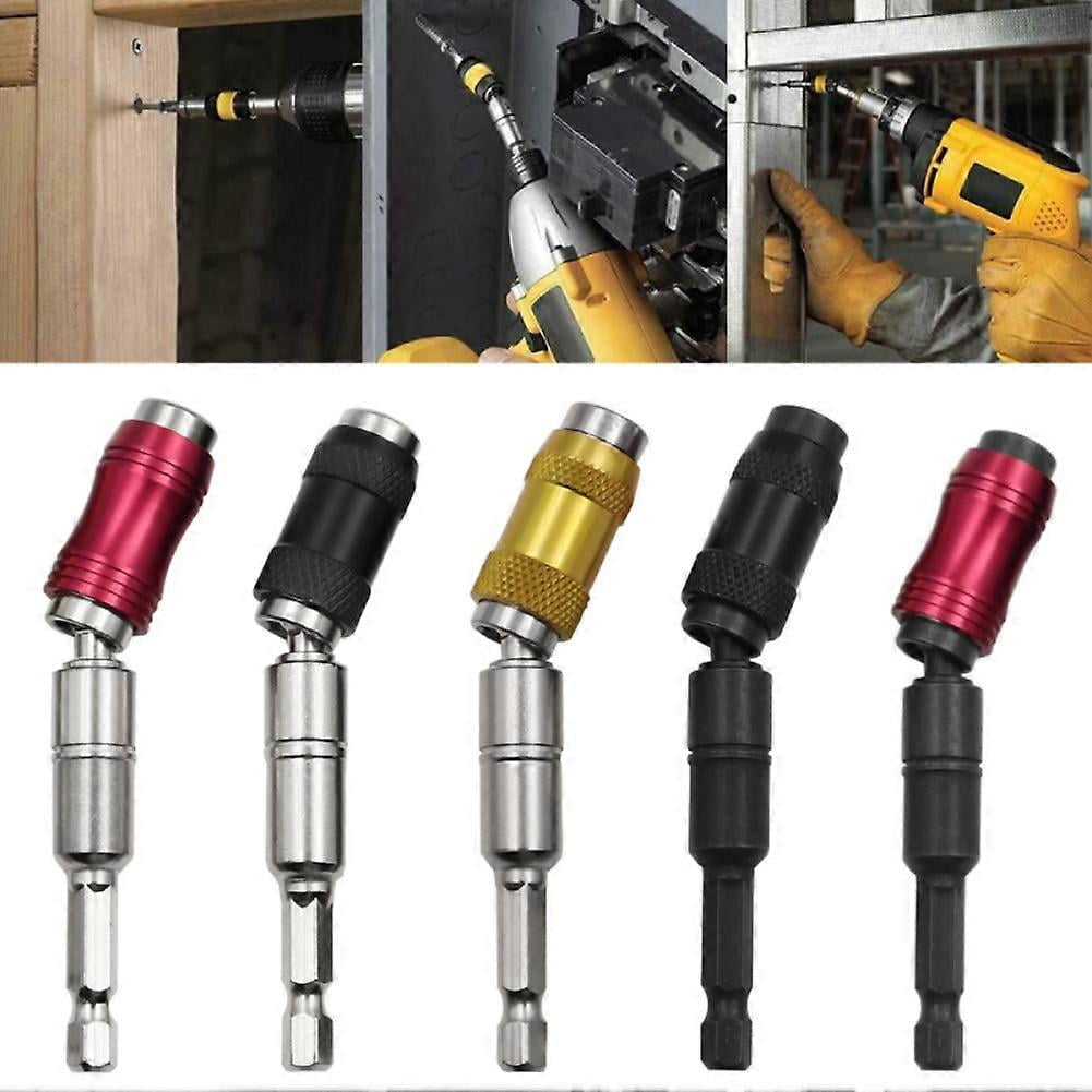 Black Tip Pivoting Steel Drill Swivel Bit Impact Magnetic Holder Bit ...