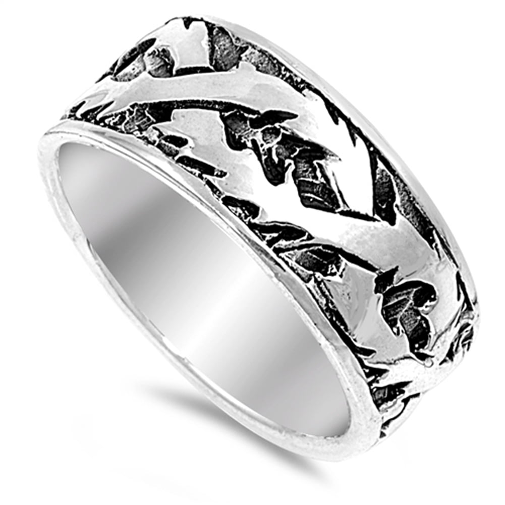Infinity Symbol Thorn Vine Wedding Ring ( Sizes 5 6 7 8 9 10 11 12 13 ...