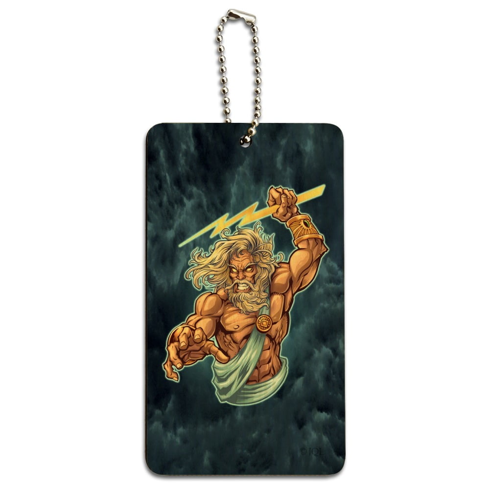 Zeus Greek God Mythology Lightning Wood Luggage Card Suitcase Carry-On ...