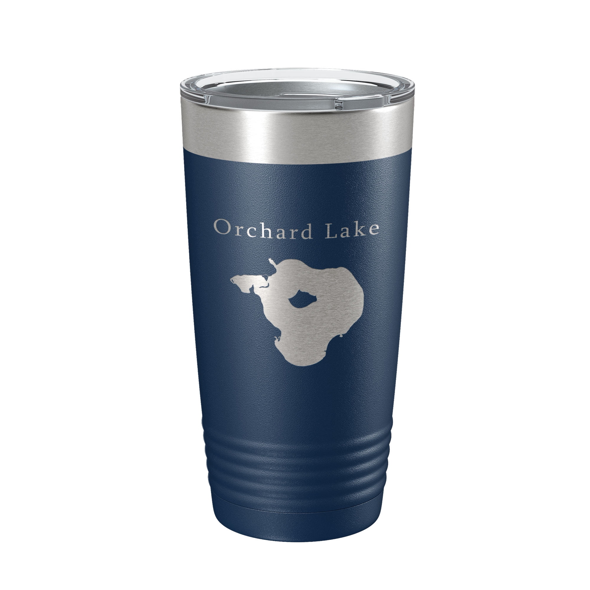 Orchard Lake Map Tumbler Travel Mug Insulated Laser Engraved Coffee Cup ...
