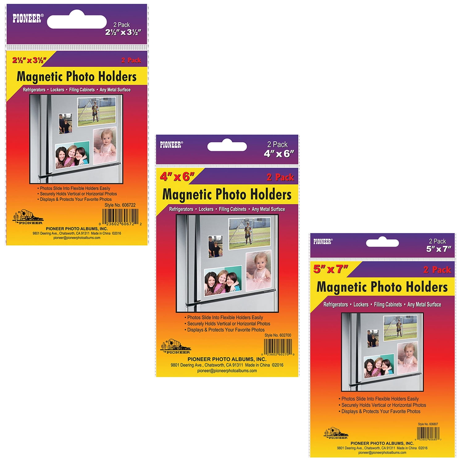 Pioneer Freeze a Frame Magnetic Photo Frame 2.5x3.5" | 4x6" | 5x7 ...