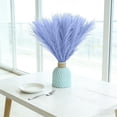 10 Faux Lavender Pampas Grass Fluffy Artificial Dried Pampas Grass ...