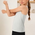 Lumtrix Girls Tank Tops Racerback Kids Athletic Sleeveless Shirts For ...