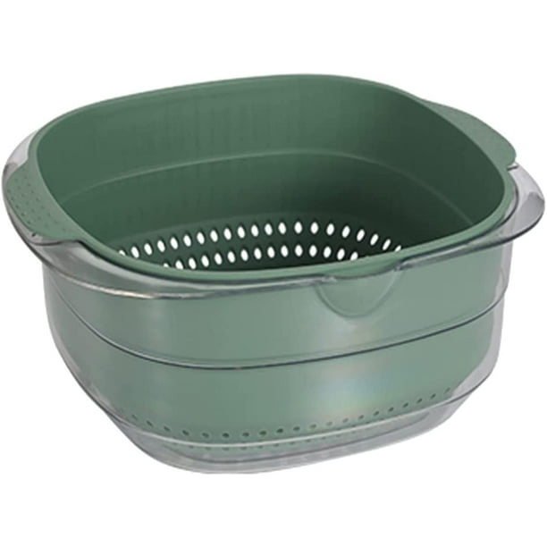 densenon 2 Pack Large Kitchen Strainer Colander Bowl Sets, Double ...