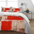 Abstract Graffiti Color Block Soft Breathable Bedding Set with Pillow ...