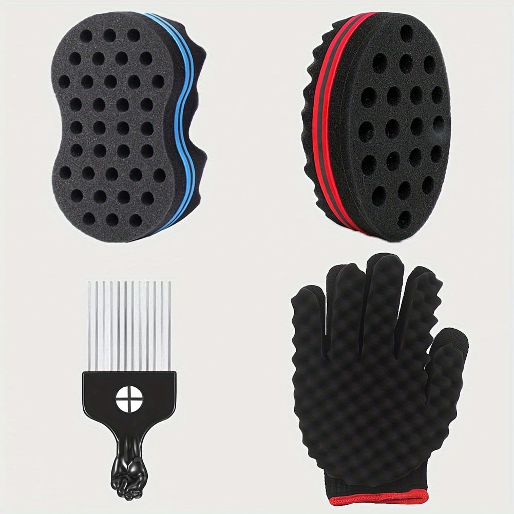 Click here for Qjuhung 4pcs/Set Magic Twist Hair Sponges Set Big... prices