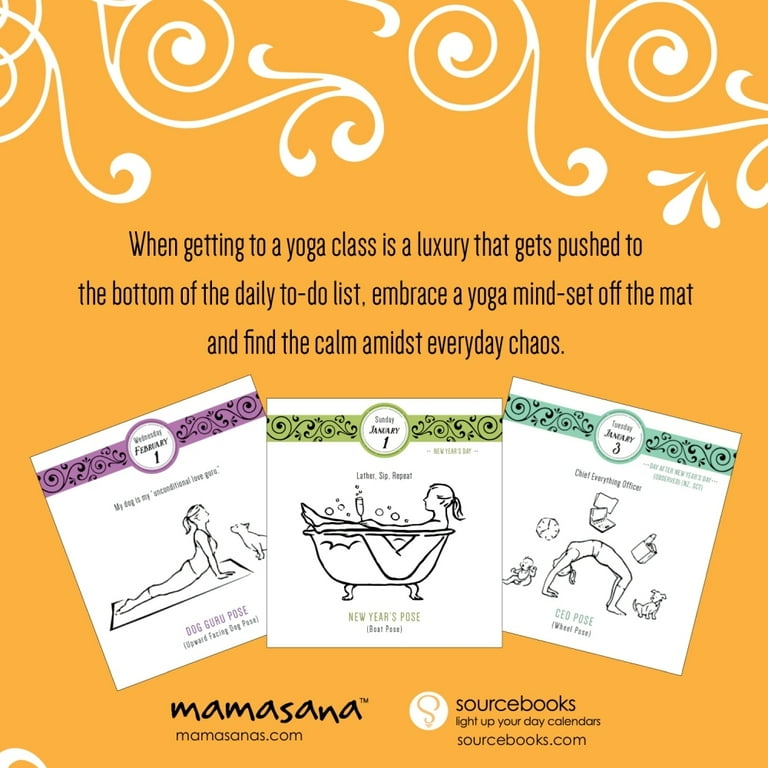 Dog Yoga Poses Calendar