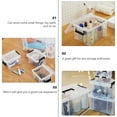COCHLOUS Mini Storage Bins with Lids, Handles & Latches - 4pcs ...