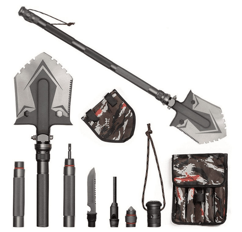 Military Folding Shovel Camping Multi-function Survival Kit ... Military Folding Shovel Camping Multi-function Survival Kit ...
