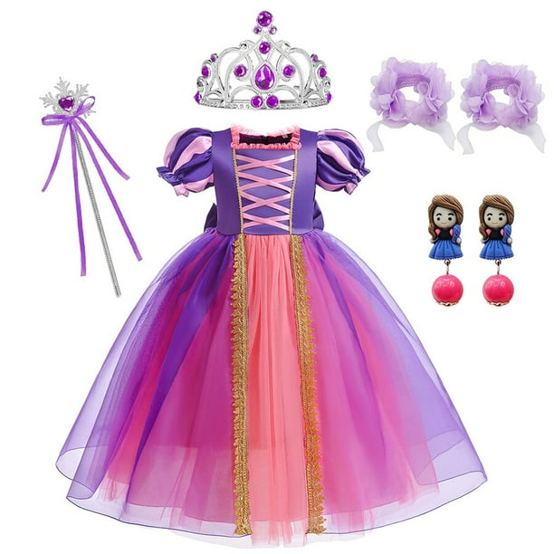 Disney Rapunzel Princess Dress Up Bowl Isabella Cosplay disfraz bebé ...