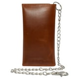 Men's RFID Signal Blocking Biker's Vintage Leather Long Tri-fold Silver ...