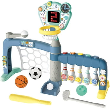Best Choice Products 3-in-1 Toddler Basketball Hoop Sports Activity ...