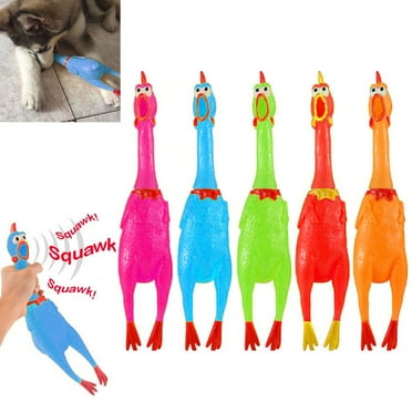 Animolds Tie-Dye Squeeze Me Rubber Chicken Toy | Screaming Rubber ...