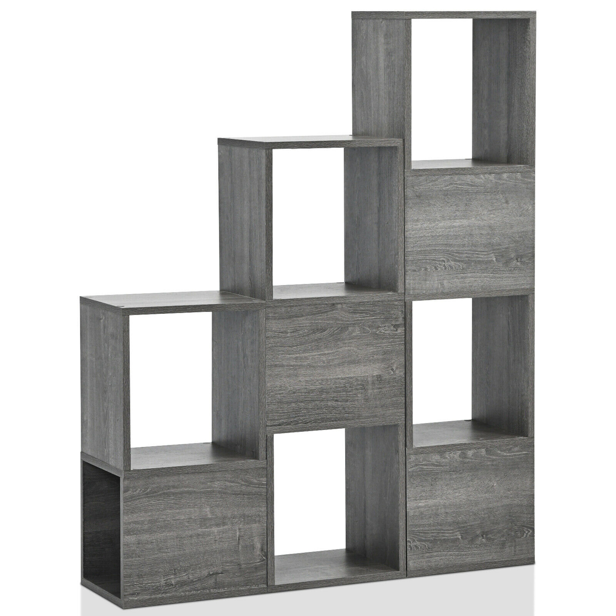 Gymax Open Bookcase, Grey - Walmart.com