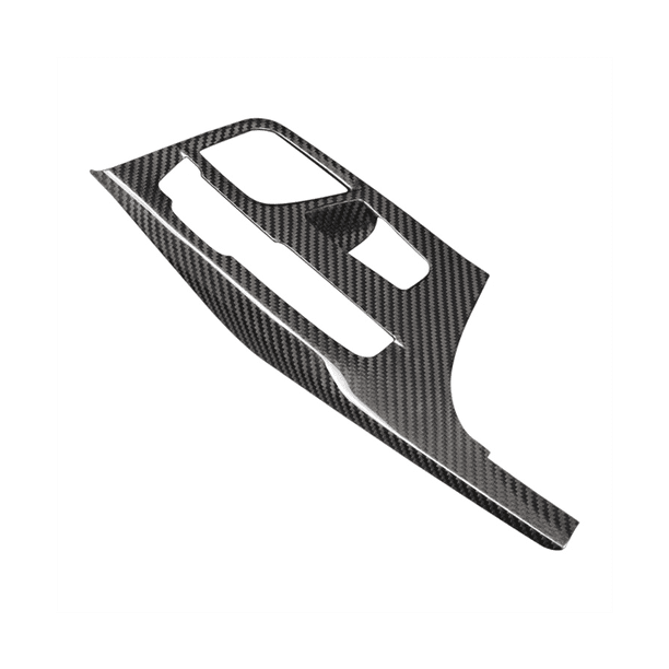 Real Carbon Fiber Car Central Console Gear Shift Panel Frame Cover Trim ...