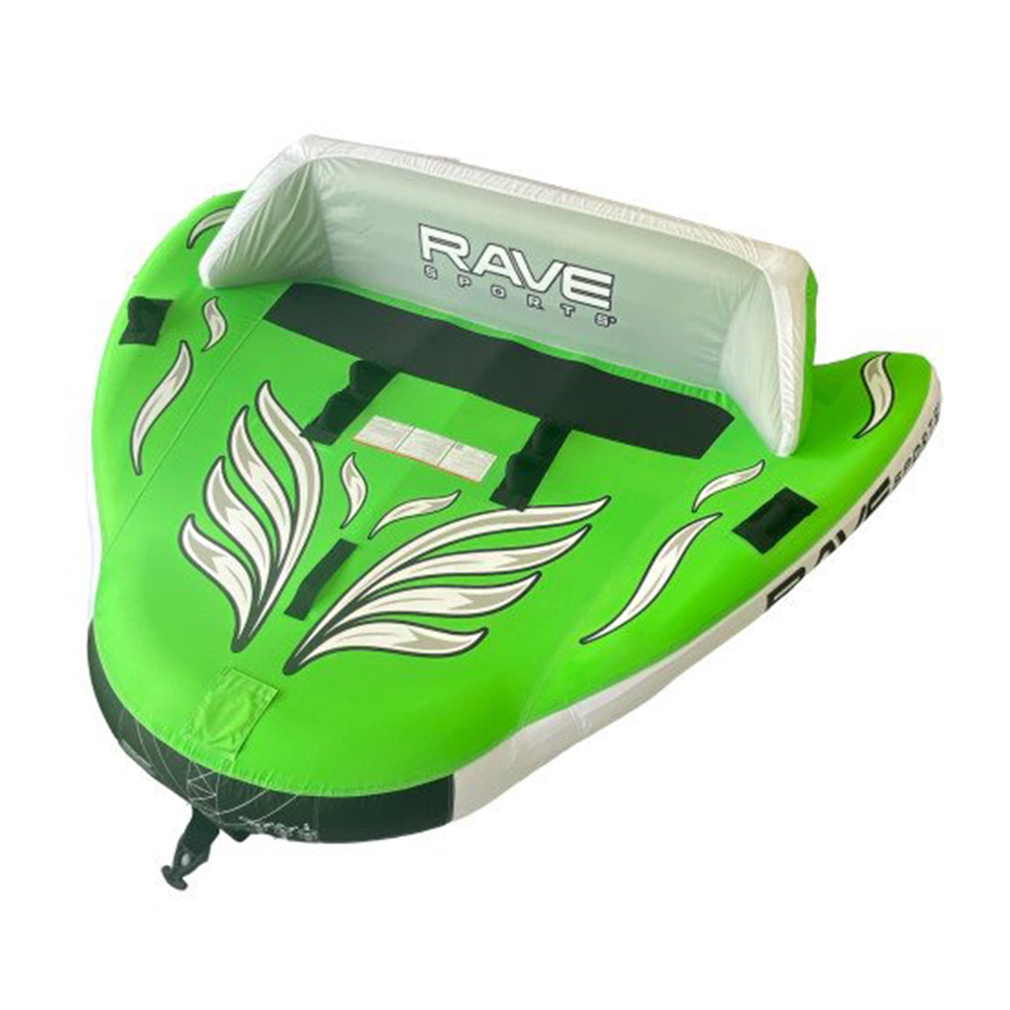 RAVE Sports Inflatable Wake Hawk Towable Boating Water Tube Raft, Green ...