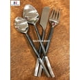 Vintage Stainless Steel, Rustic Silverware Flatware Set: Hand Forged ...