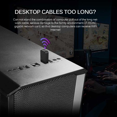 Wireless Network Adapter WIFI Receiver 1300M Dual Frequency Computer ...
