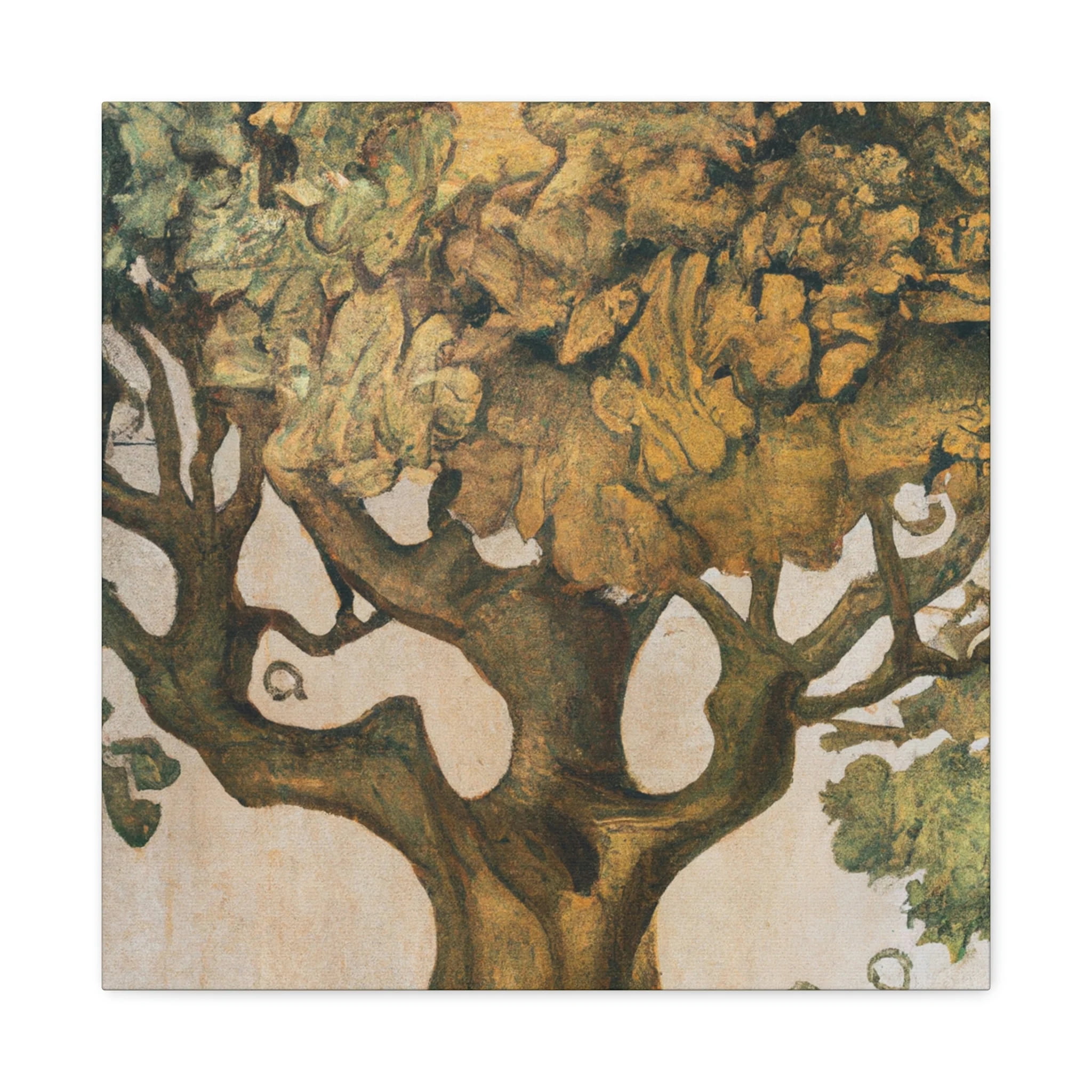 Oak Tree Reflection - Canvas - Walmart.com