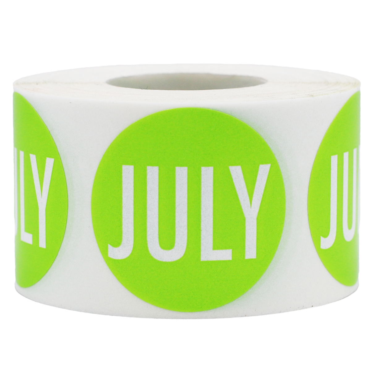 Hot Green July Months of the Year Circle Sticker | 1.5" Inches Round ...