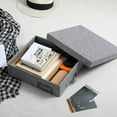 Linen Scrapbook Storage Box, Document Box, Photo Storage (1pack), 14.6 ...
