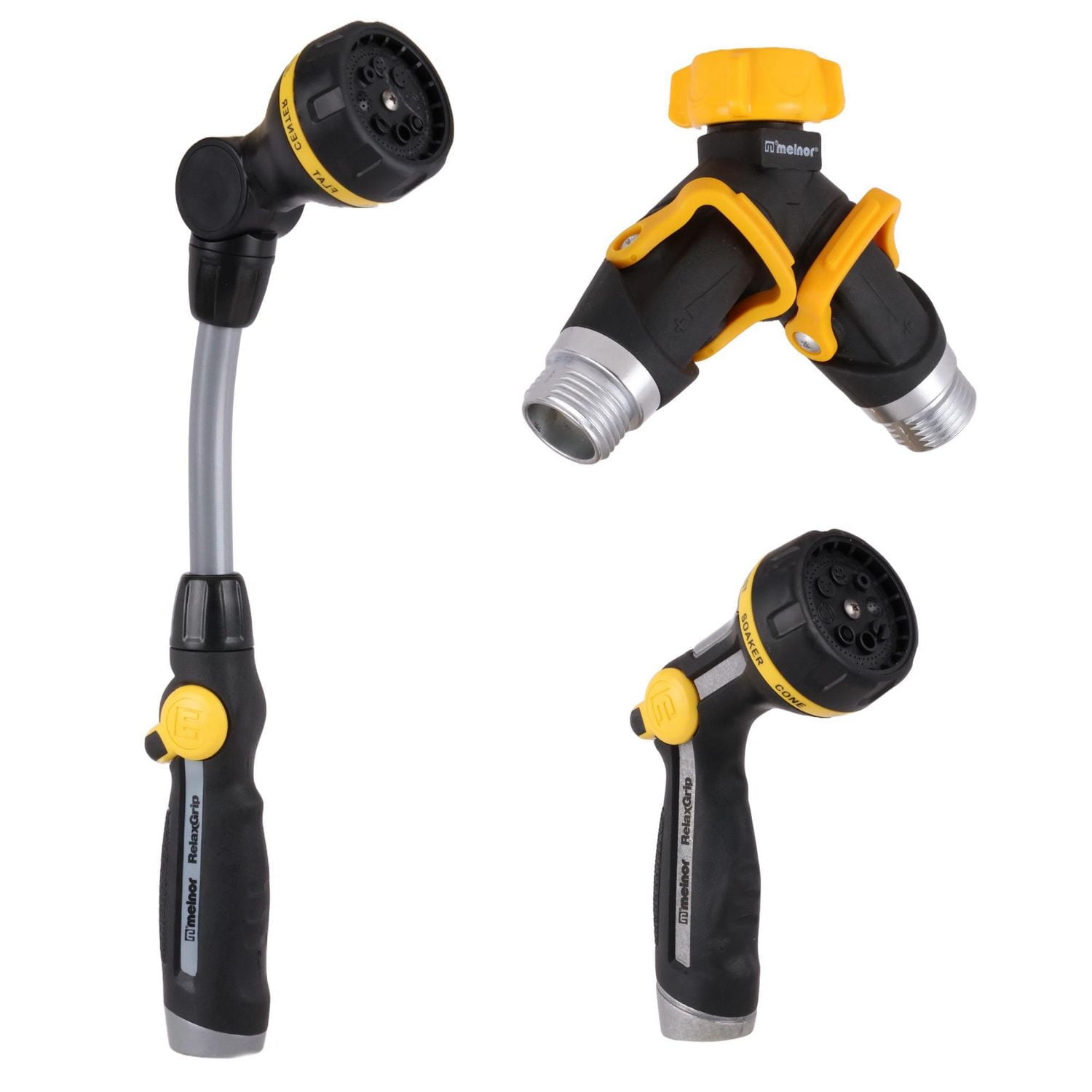 Melnor Relaxgrip Hose Nozzle  Wand And Control Valve