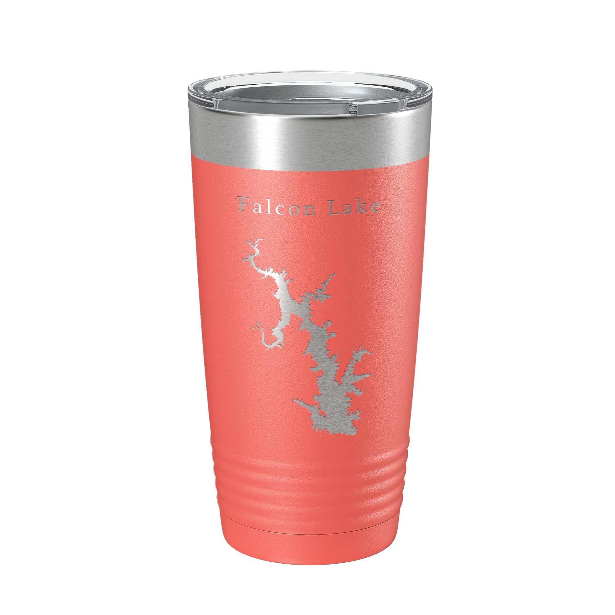 Falcon Lake International Reservoir Lago Map Tumbler Travel Mug ...